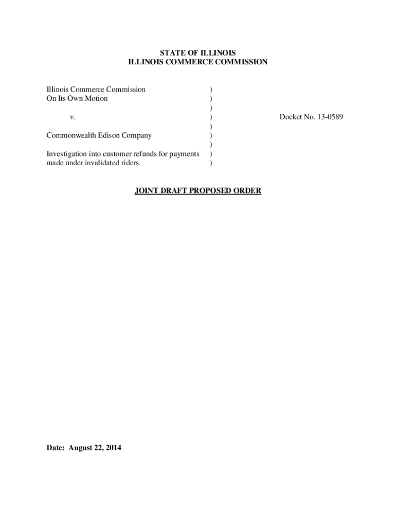 Fillable Online Draft Proposed Order Fax Email Print - pdfFiller