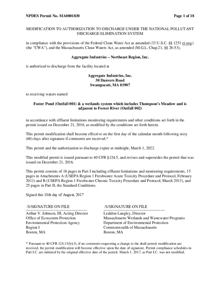 Fillable Online Fillable Online Aggregate Industries, Inc.; Draft ...