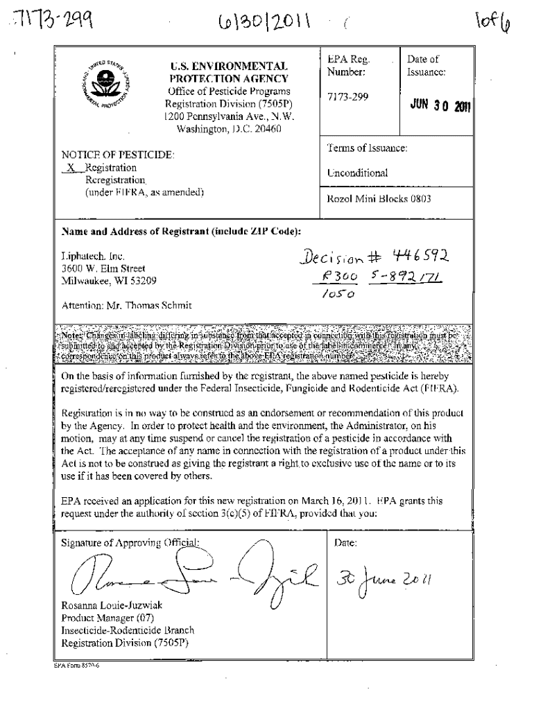 Fillable Online US EPA, Pesticide Product Label, ROZOL MINI BLOCKS 0803 ...