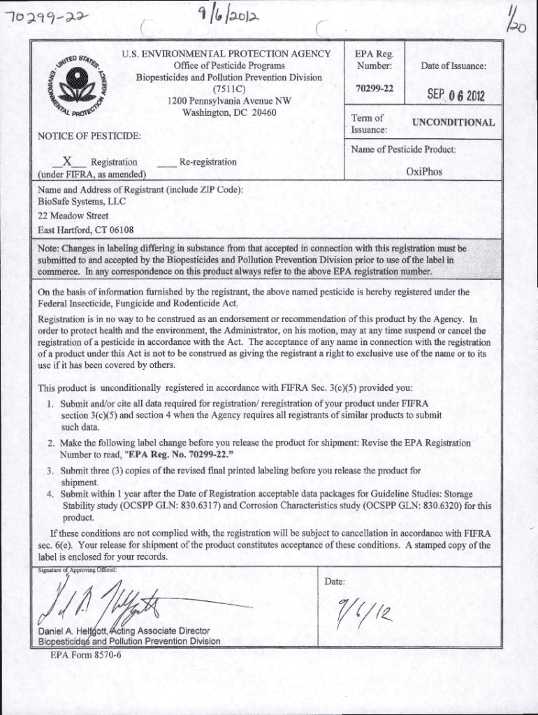 Fillable Online US EPA, Pesticide Product Label, OXIPHOS, 09/06/2012 ...