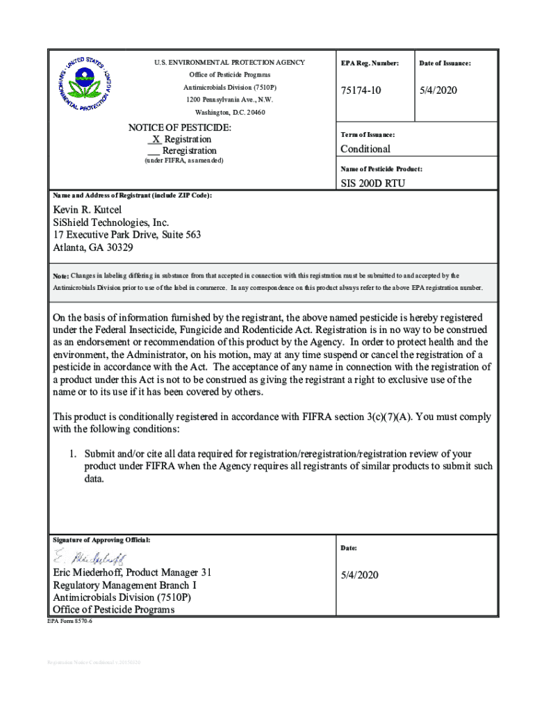 Fillable Online US EPA, Pesticide Product Label, SIS 200D RTU ,05/04 ...