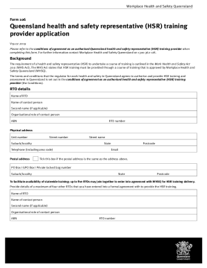 Fillable Online Form 106 - Queensland health and safety representative ...