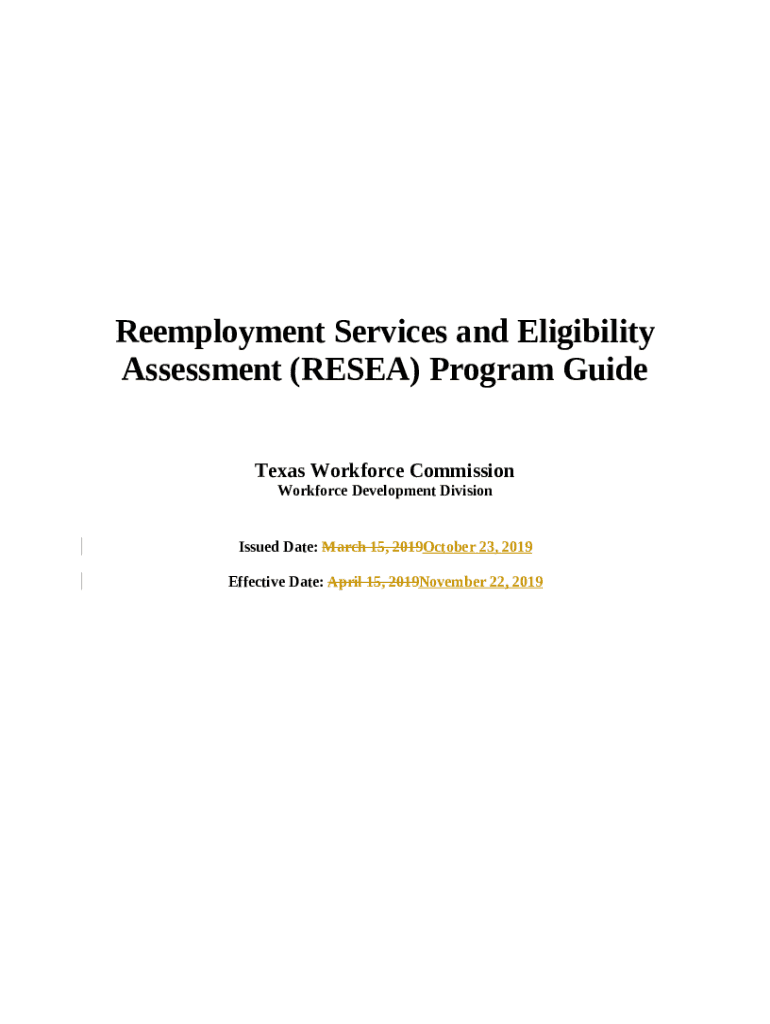 Reemployment Services and Eligibility Assessment Program ... Doc ...