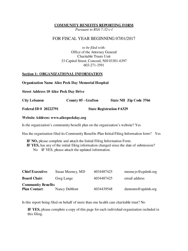 Fillable Online Alice Peck Day Memorial Hospital - New Hampshire ... Fax Email Print - pdfFiller