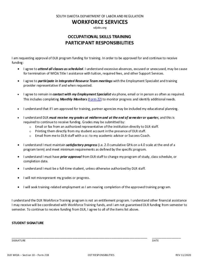 Fillable Online dlr sd SD Department of Labor and Regulation - South ...