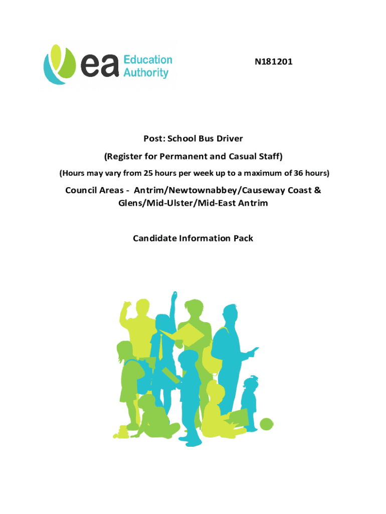 Fillable Online School Bus Driver - Education Authority Fax Email Print ...