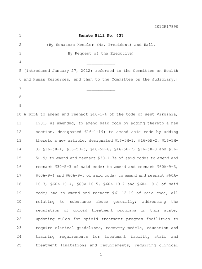 Fillable Online House Bills Coming to the Senate Fax Email Print ...