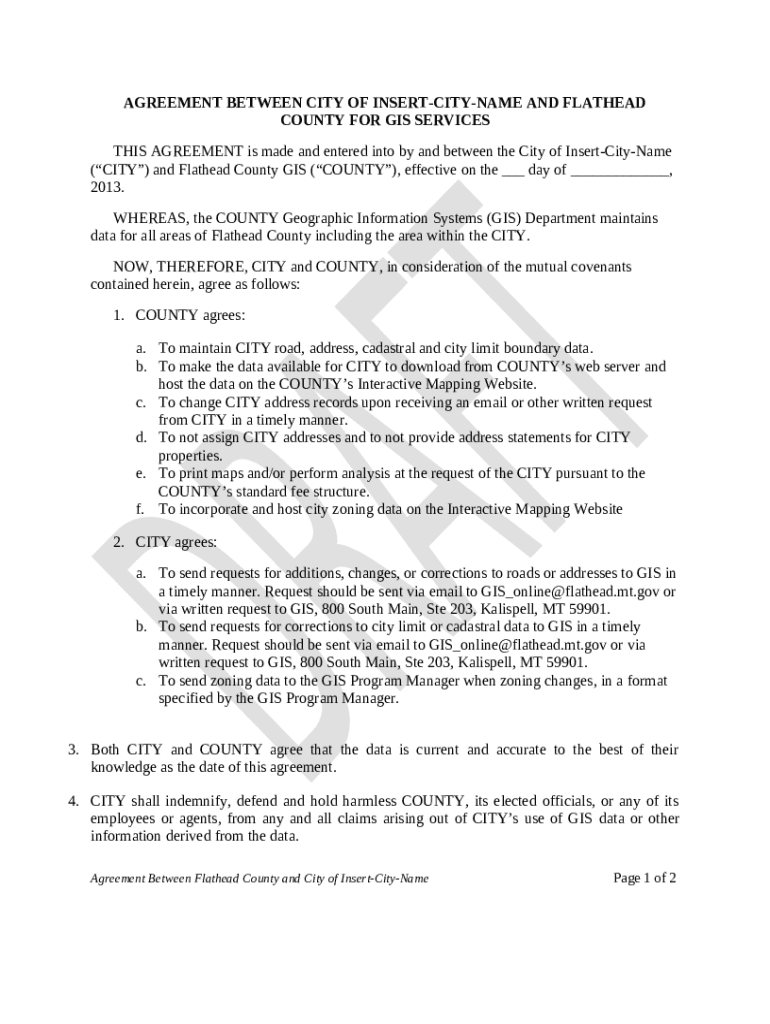 AGREEMENT BETWEEN FIDELITY NATIONAL TITLE GROUP AND ... - flathead mt ...