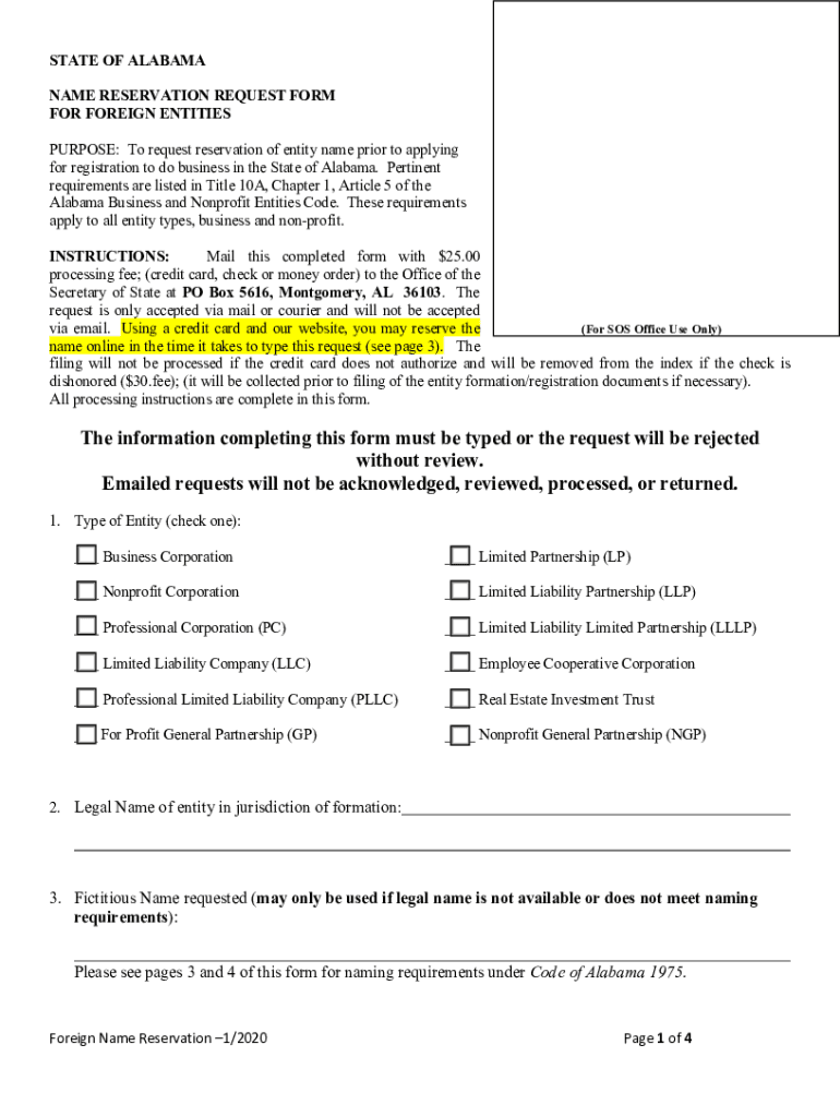 Fillable Online FOR FOREIGN ENTITIES Fax Email Print - pdfFiller