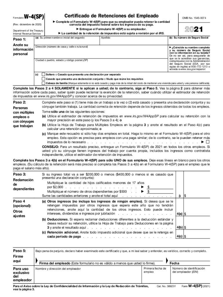 2023 W4 Form In Spanish Printable Forms Free Online 2023 W4 Form In Spanish Printable Forms Free Online