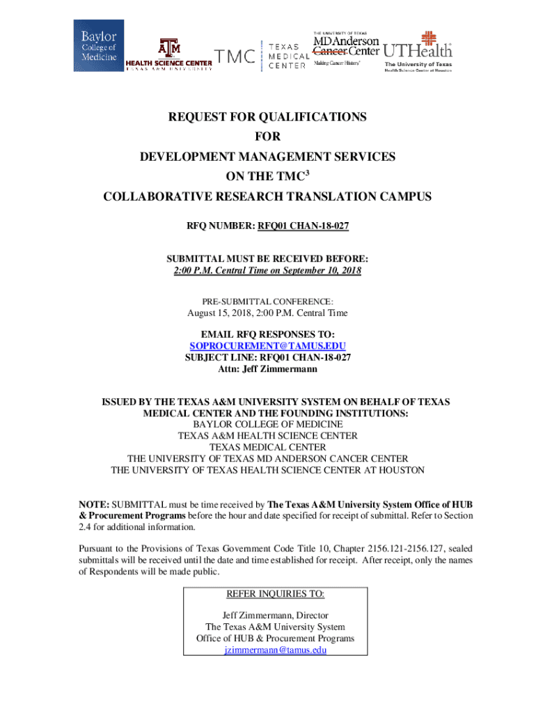 Fillable Online Request for Qualifications for Inspection Services Fax ...
