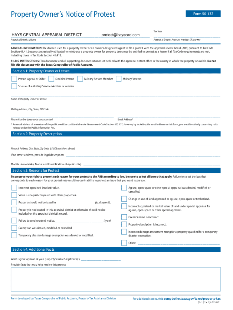 Fillable Online Dallas Central Appraisal District The Protest Process ...