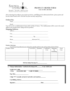 Fillable Online Fax order form - Fill Out and Sign Printable PDF ...