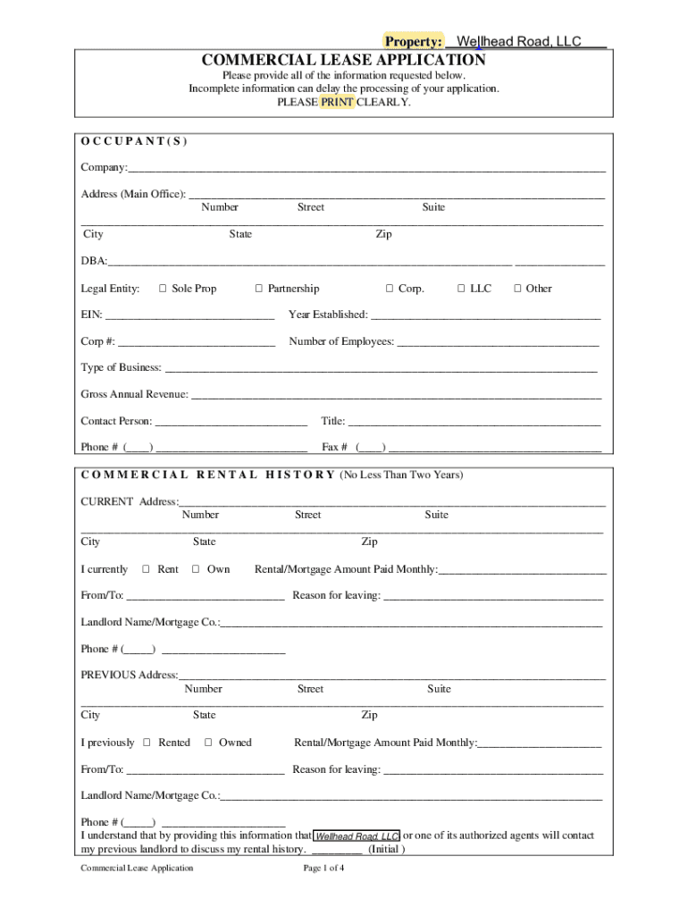 Fillable Online INSTRUCTIONS AND INFORMATION FOR LAND LEASE APPLICATION ...