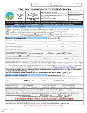 Fillable Online Dry Cleaning Facility Registration Form Fax Email Print ...