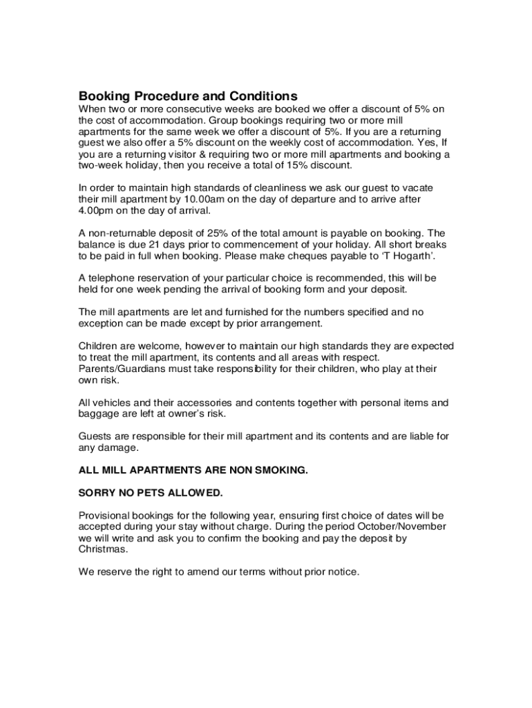 Fillable Online How to Deal with Overbooking, Underbooking and Double ...