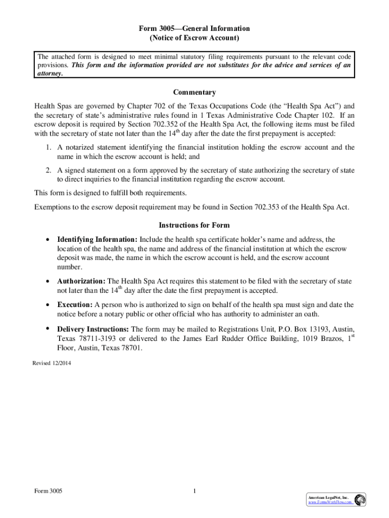 Fillable Online Escrow Closing Notice Sample - Fill Out and Sign Printable ... Fax Email Print ...