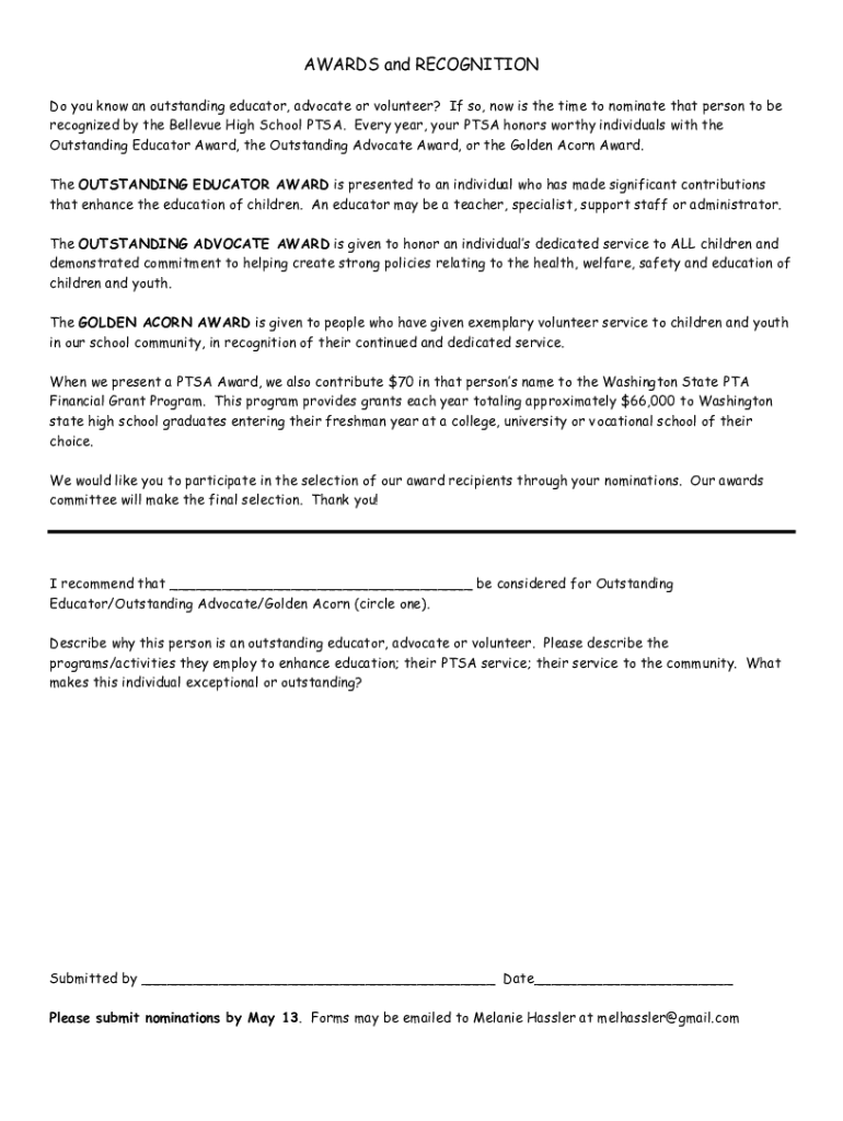 Fillable Online Appreciation Award and Gift Ideas and Wording ...