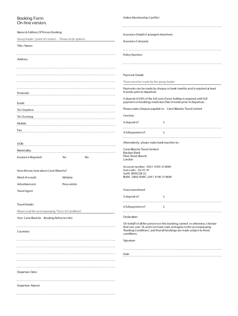 Fillable Online FREE 11+ Sample Hotel Registration Forms in PDF Excel ...