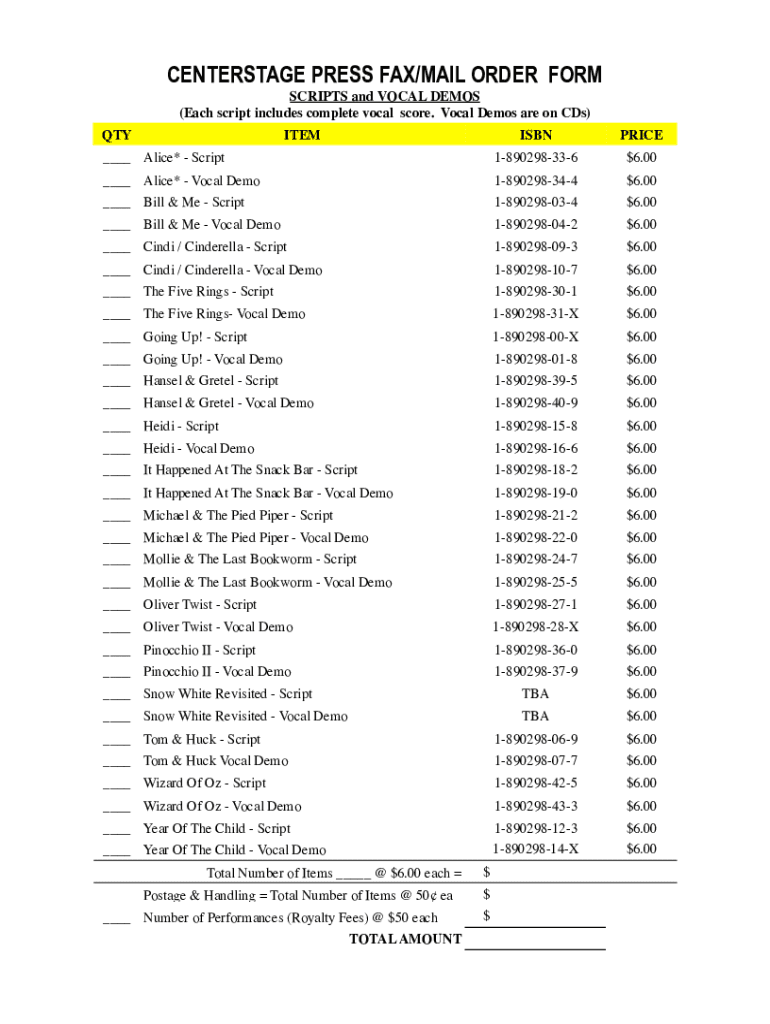 Order Taking Script Sample - Fill Online, Printable, Fillable, Blank ...