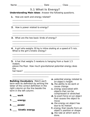 1 What Is Energy Doc Template | pdfFiller
