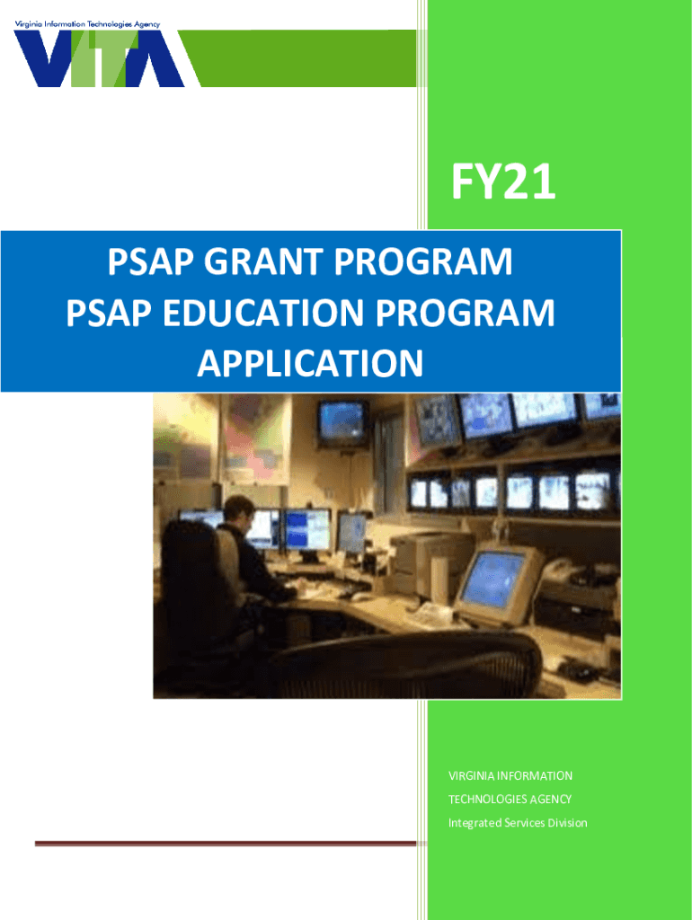 Fillable Online Fillable Online fy21 psap grant program psap education ...