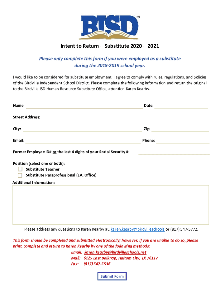 Fillable Online 1 Year Substitute Authorization RequirementsCDE Fax ...