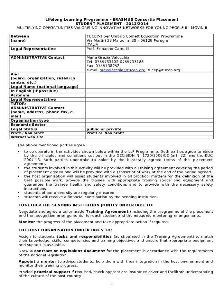 Lifelong Learning Programme ERASMUS in thE BALtiC COUntRiES Doc Template | pdfFiller