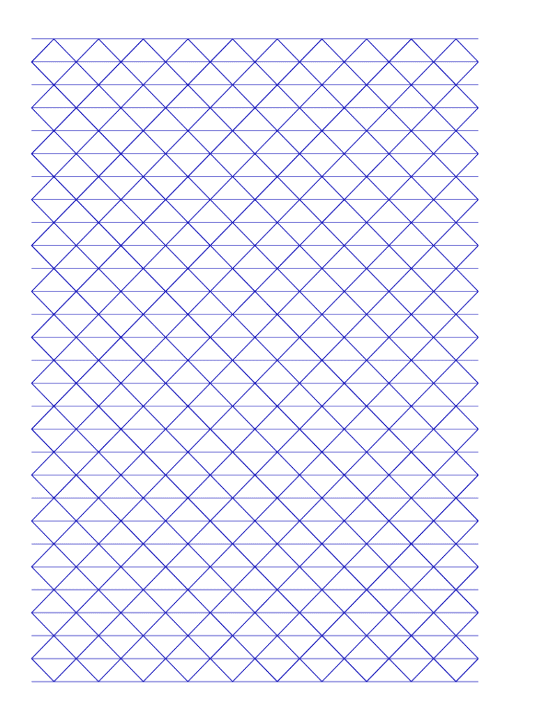 Fillable Online Axonometric Diamonds with Horizontal Guides Graph Paper ...