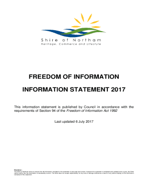 Fillable Online INFORMATION STATEMENT 2017 Fax Email Print - pdfFiller