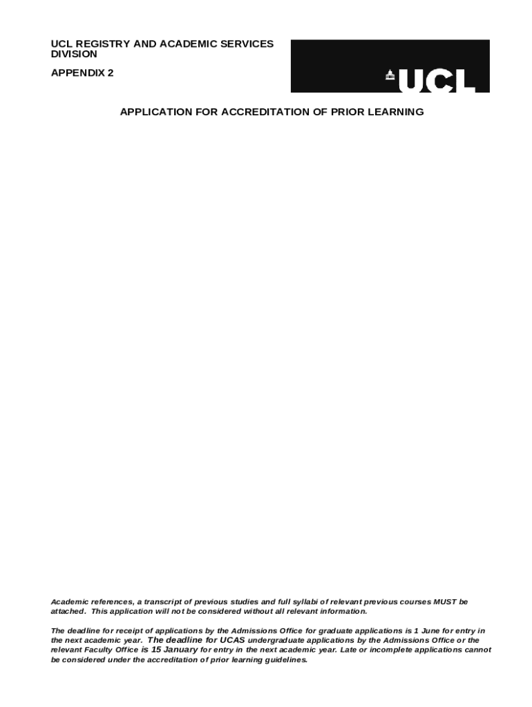 02 APL Application - UCL Doc Template | pdfFiller