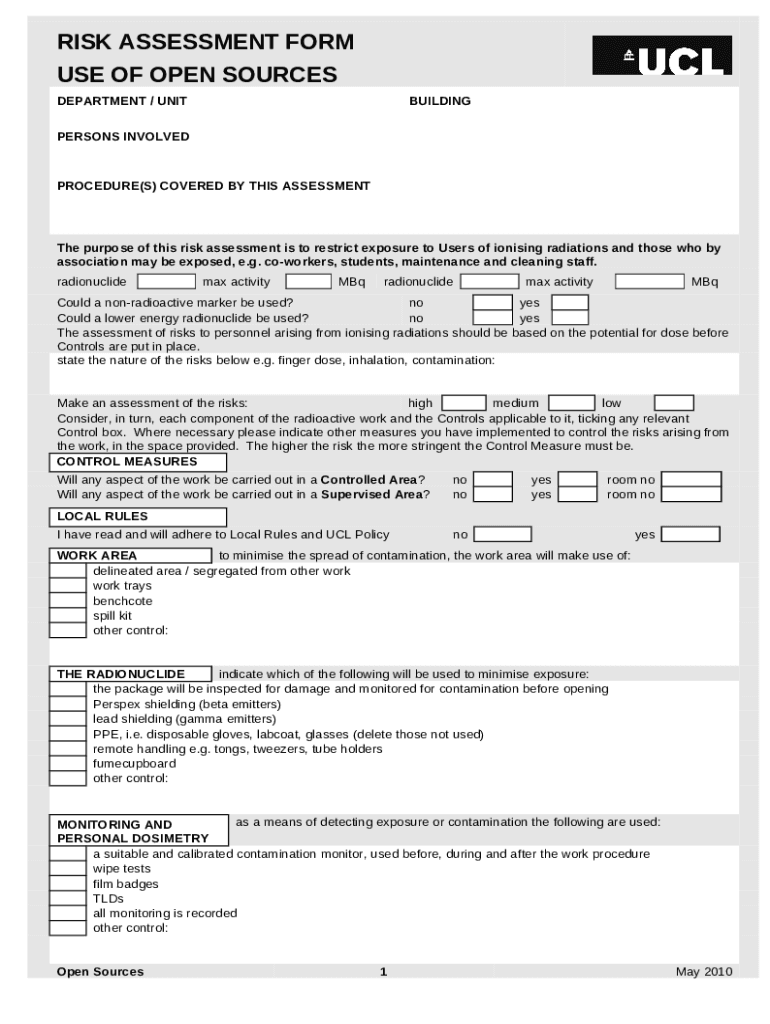 FREE 19+ Sample Risk Assessment s in MS WordPDFExcelRisk Assessment ...