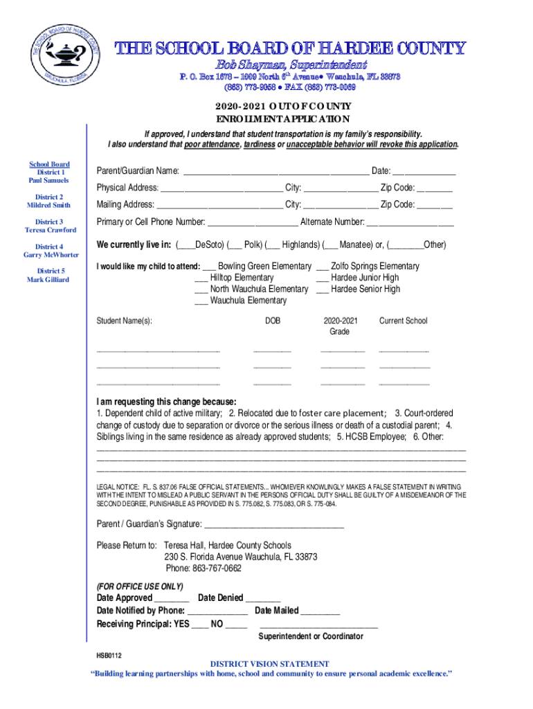 Fillable Online images pcmac Bob Shayman - Deputy Superintendent - Hardee County School ... Fax ...