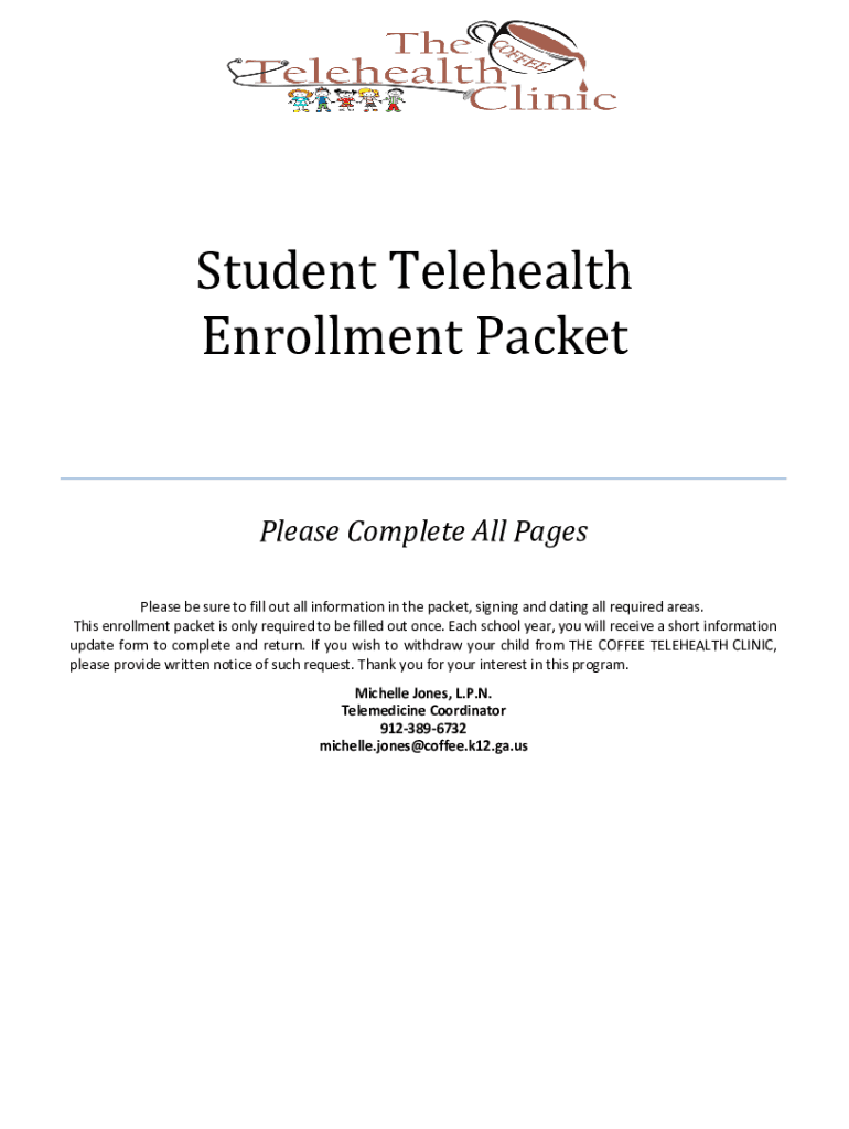 Fillable Online images pcmac Telehealth Enrollment Packet. Please Complete All Pages Fax Email ...