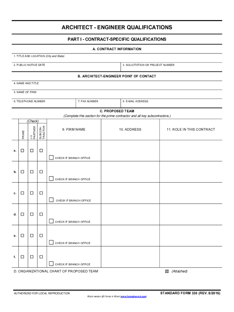 Fillable Online Fillable Online Sf330 Form Indesign - Fill Online ...