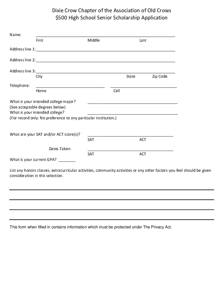 Fillable Online images pcmac Dixie Crow Chapter of the Association of ...