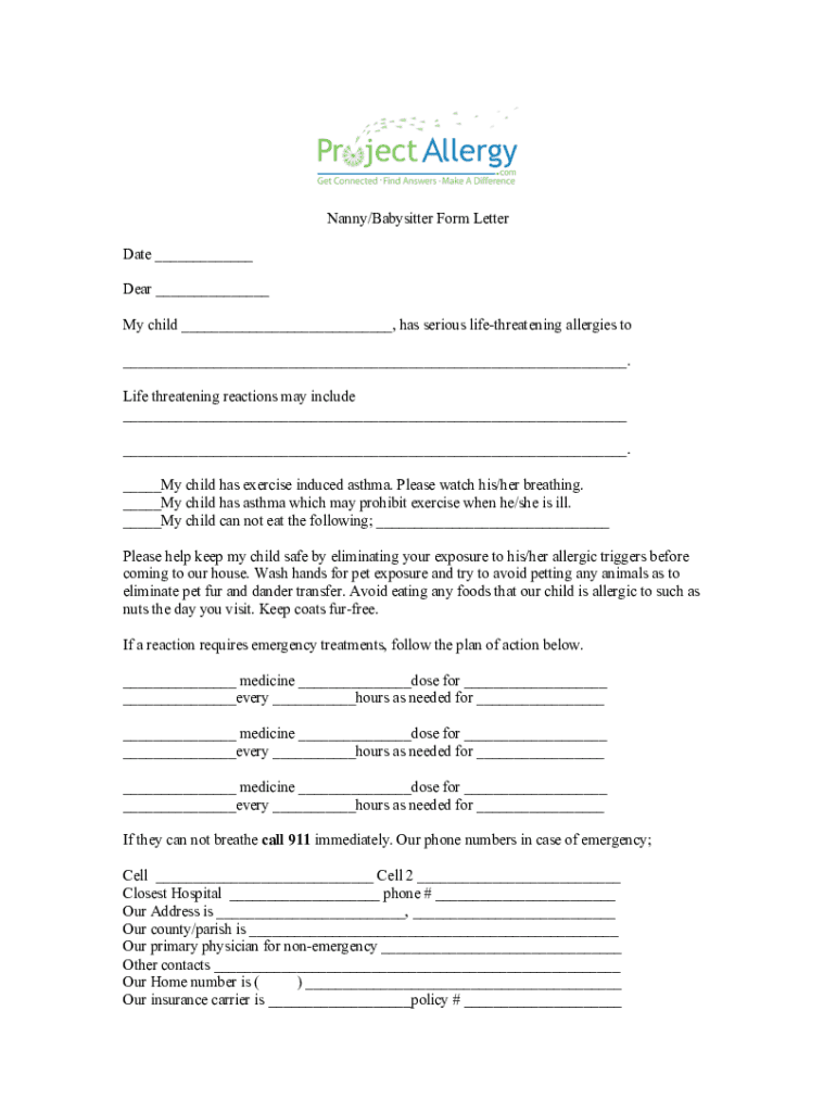 Fillable Online nanny-form-pdf.doc Fax Email Print - pdfFiller