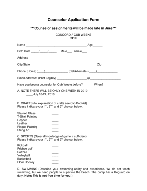 Fillable Online FREE 5+ Counseling Application Forms in PDF Fax Email ...