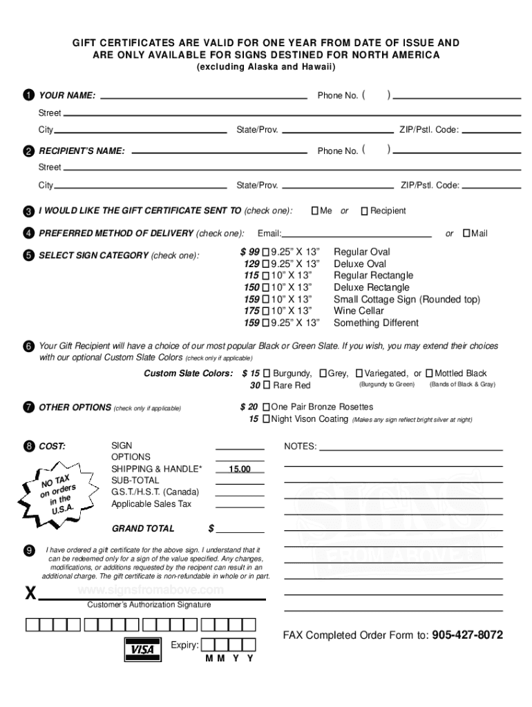 Fillable Online Gift Certificate Law - Department of Commerce and ...