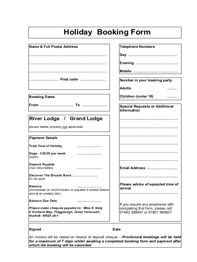 Fillable Online 4+ Professional Holiday Request Form Template Word ...