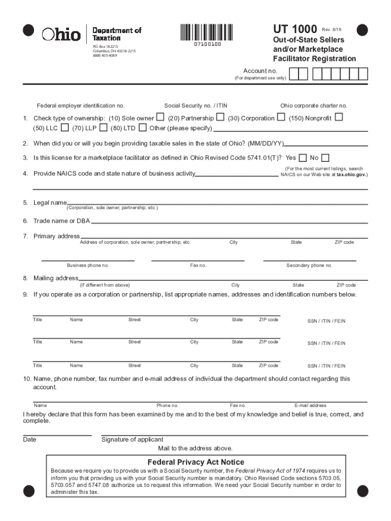 Ohio ut: Fill out & sign online | DocHub