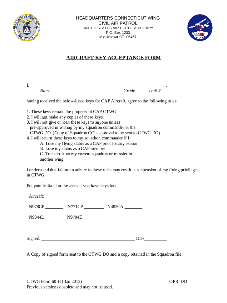 Civil Air Patrol Templates