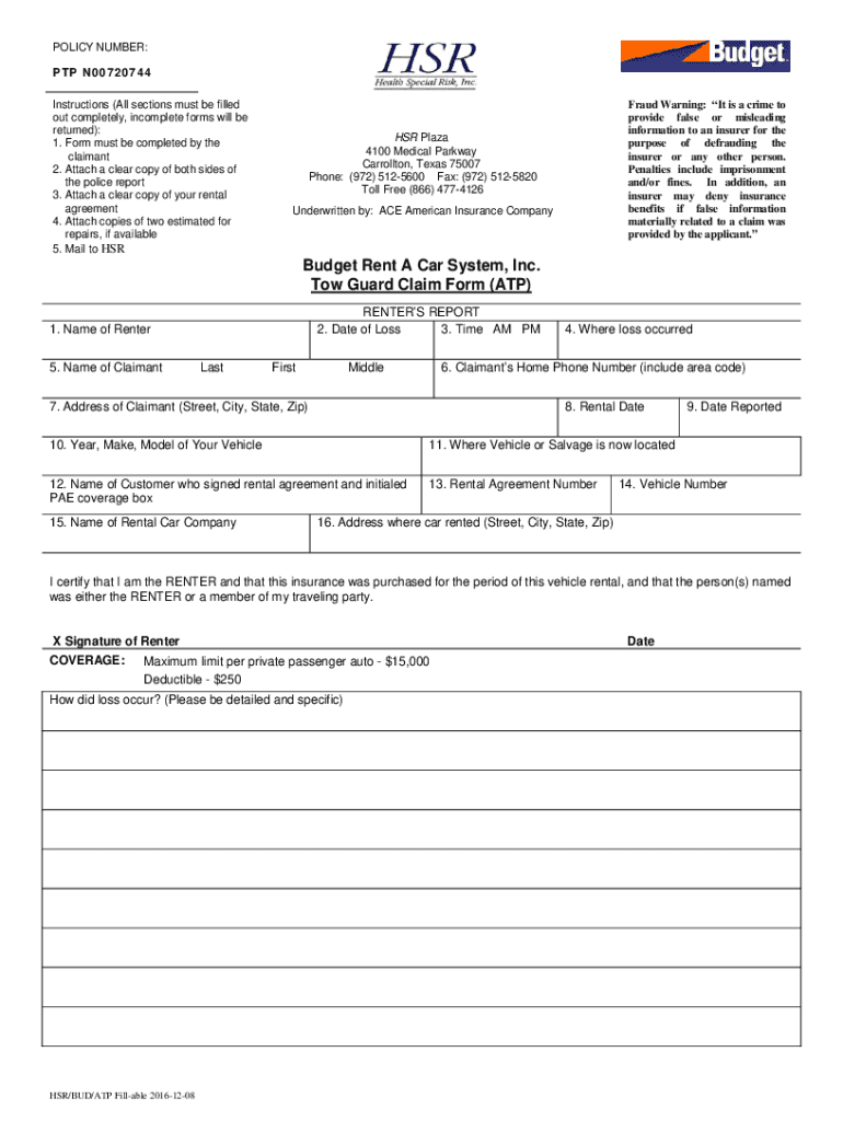 Fillable Online Proof Of Claim Form - Pennsylvania Insurance Department ...