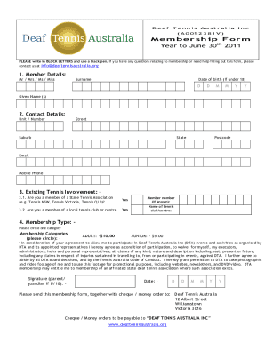Fillable Online DTA Membership Form 2010-2011.doc Fax Email Print ...