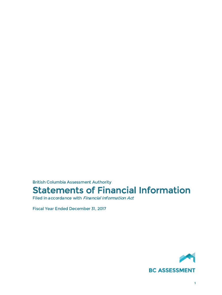 Fillable Online British Columbia Assessment Authority Statements of ...