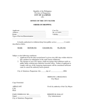 Fillable Online dropping form.doc Fax Email Print - pdfFiller