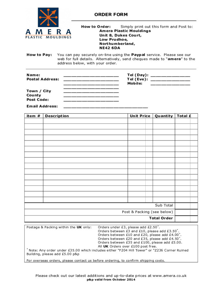 Fillable Online Tupperware Order Form - Fill Out and Sign Printable PDF ...