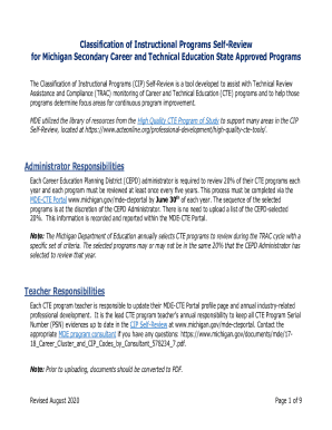 Fillable Online CIP Self-Review Form Fax Email Print - pdfFiller