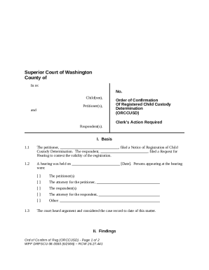 Registering an Out-of-State Custody Order in Washington Doc Template ...