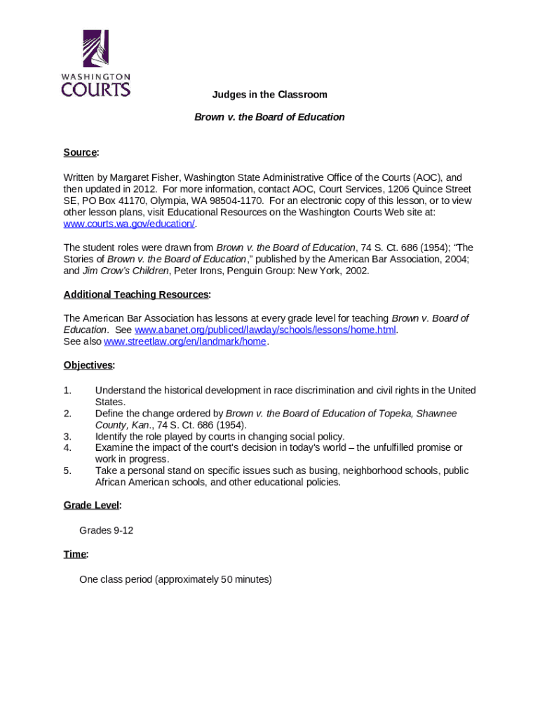 Judges in the Classroom - Washington State Courts ... Doc Template ...